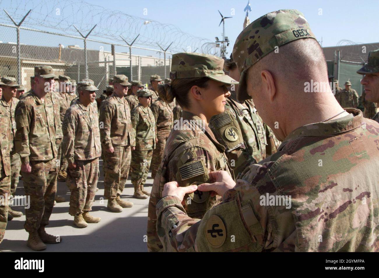 Brig. Gen. Howard Geck, commanding general, 103rd Expeditionary ...