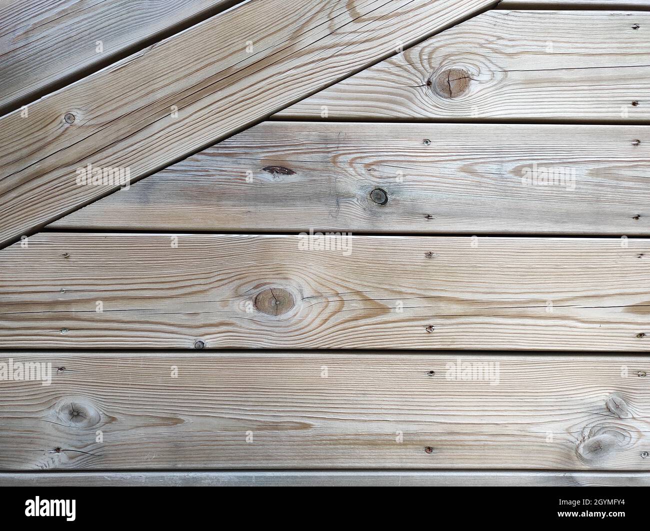 Wooden construction with planks Stock Photo - Alamy