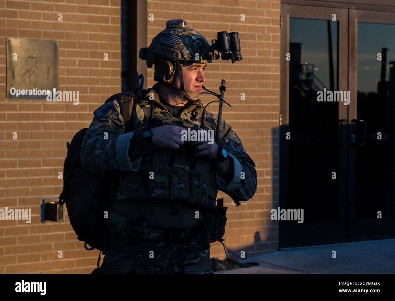 A special operations member attached to the Helicopter Sea Combat ...