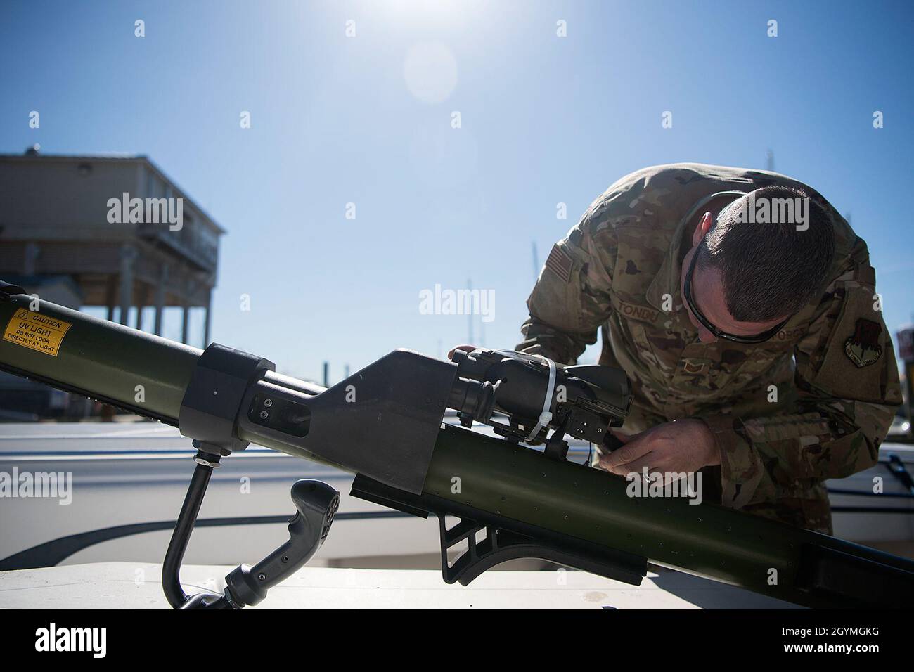 Tech. Sgt. Scott Tondu, a radar technician assigned to the 266th Range ...