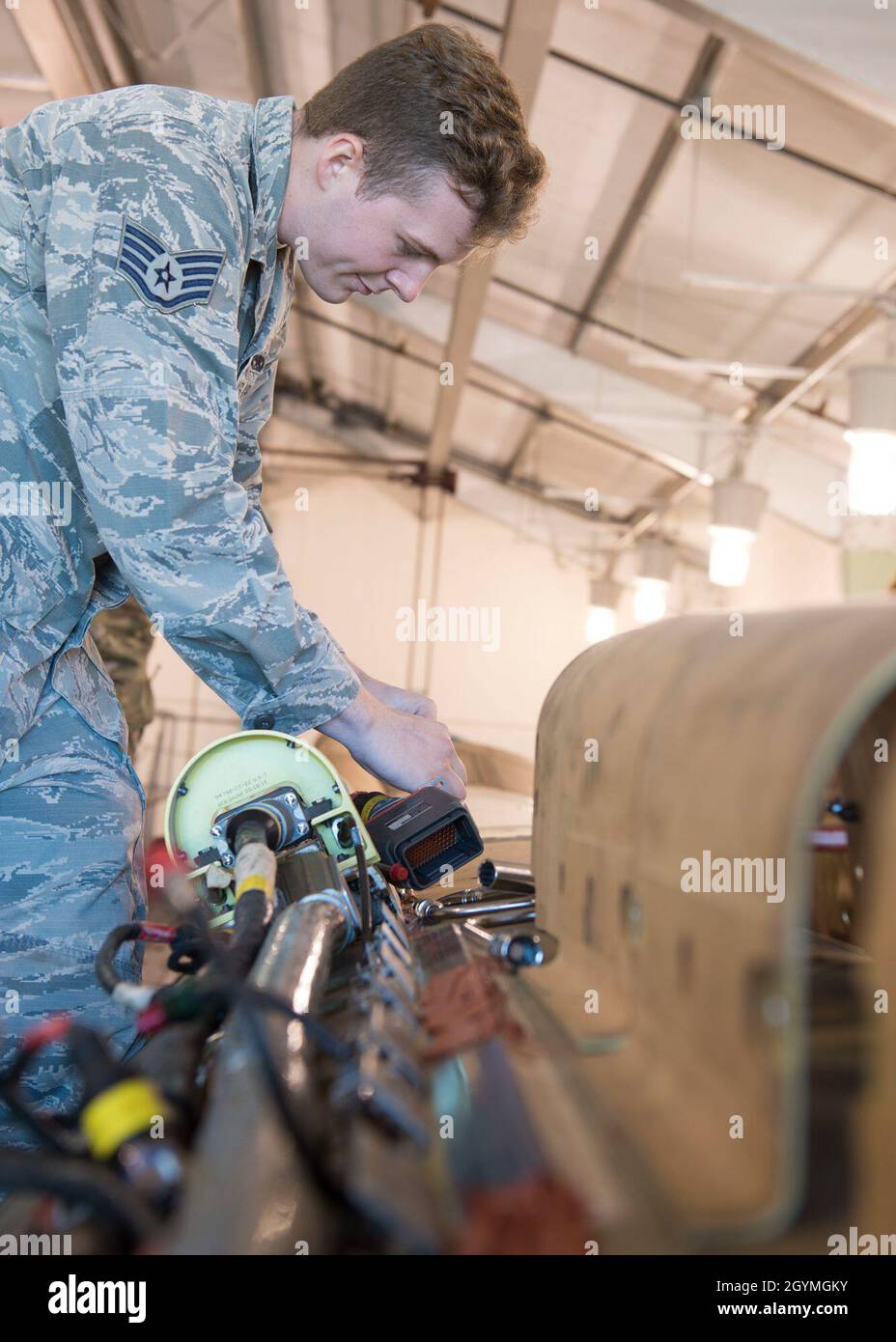 Staff Sgt. Brandon Dykes, 576th Flight Test Squadron missile handling ...