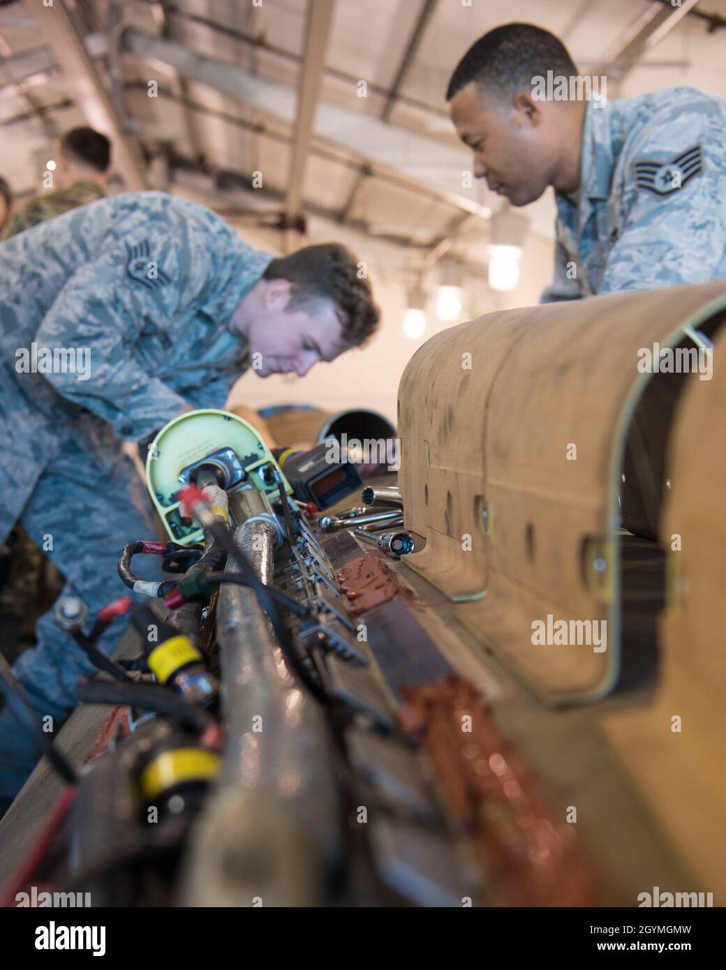 Staff Sgt. Brandon Dykes, 576th Flight Test Squadron missile handling ...