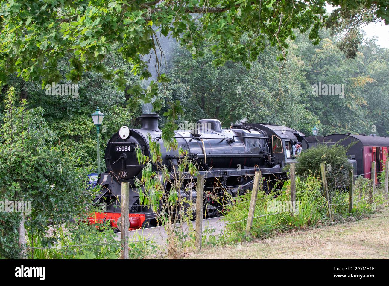 Sheringham, Norfolk, UK - SEPTEMBER 14 2019: Black BR Standard 4 76084 ...