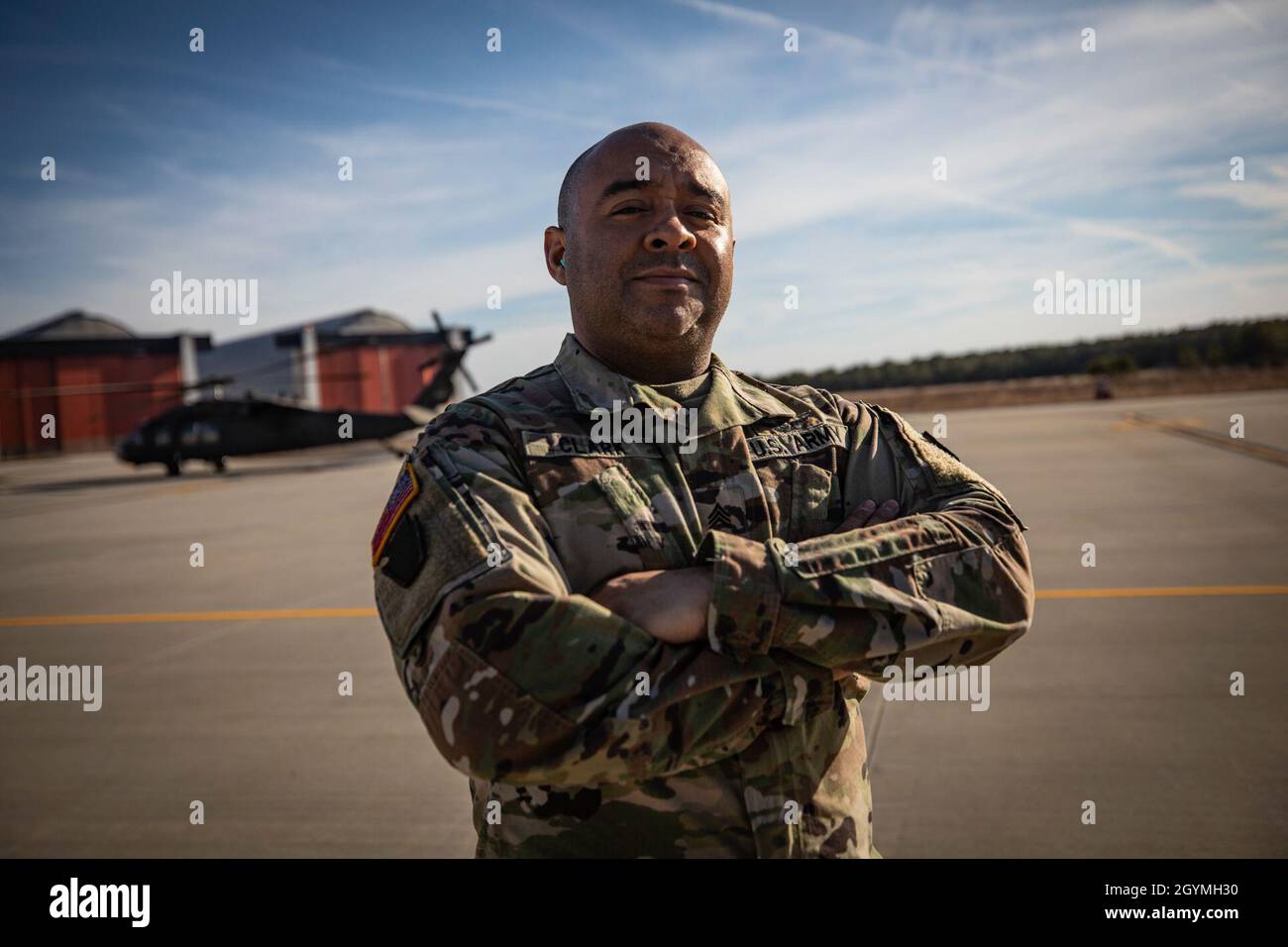 U.S. Army Sgt. Ronald Clark, Jr. stands for a portrait at the Army ...