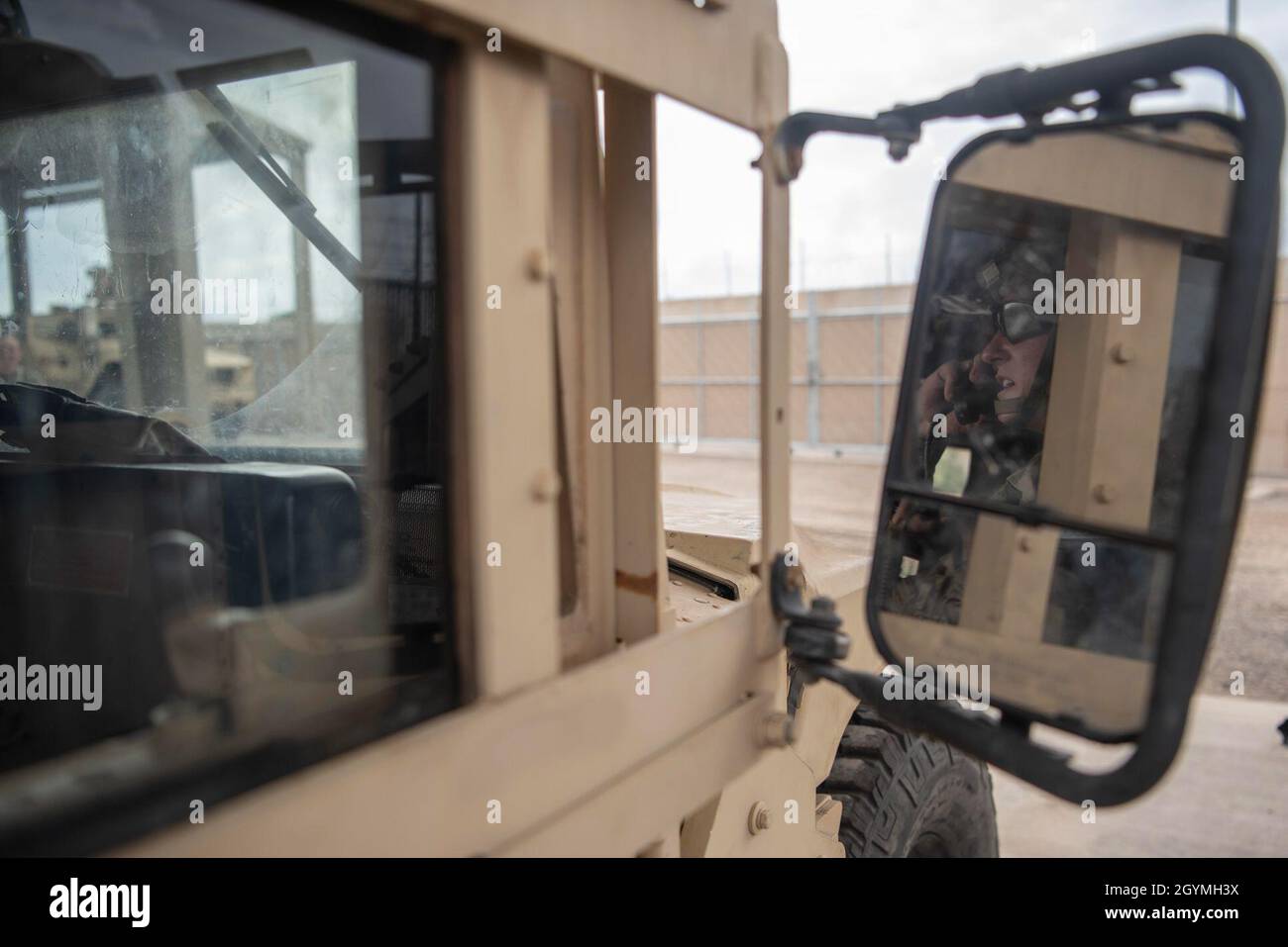 U.S. Army Pfc. Brodi Woodworth, driver and gunner for 3rd Platoon ...