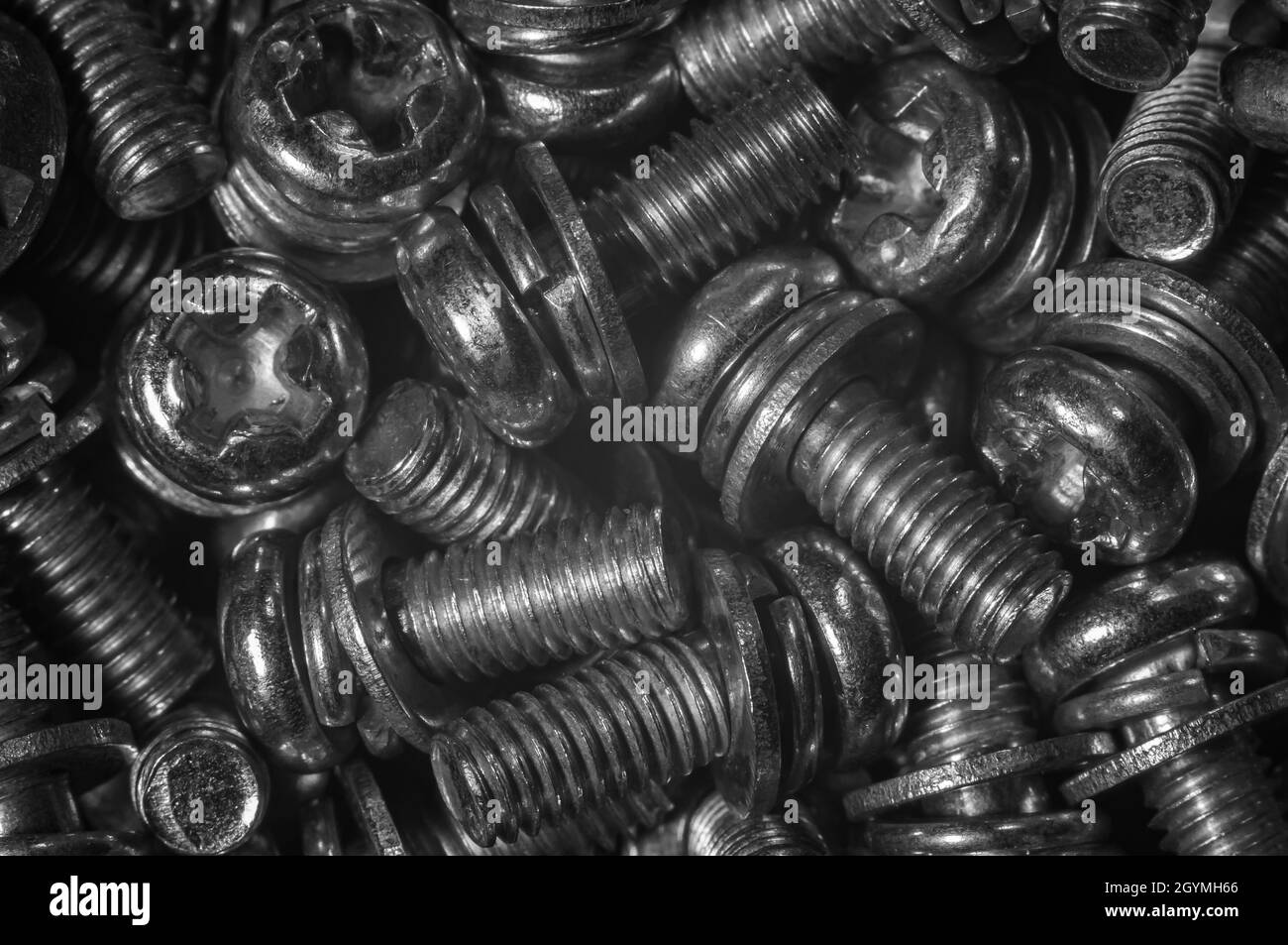 Galvanized steel bolt Black and White Stock Photos & Images - Alamy