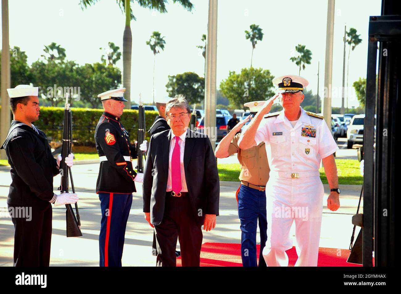 MIAMI (Feb. 4, 2020) -- Colombia's Minister of Defense, Carlos Holmes ...
