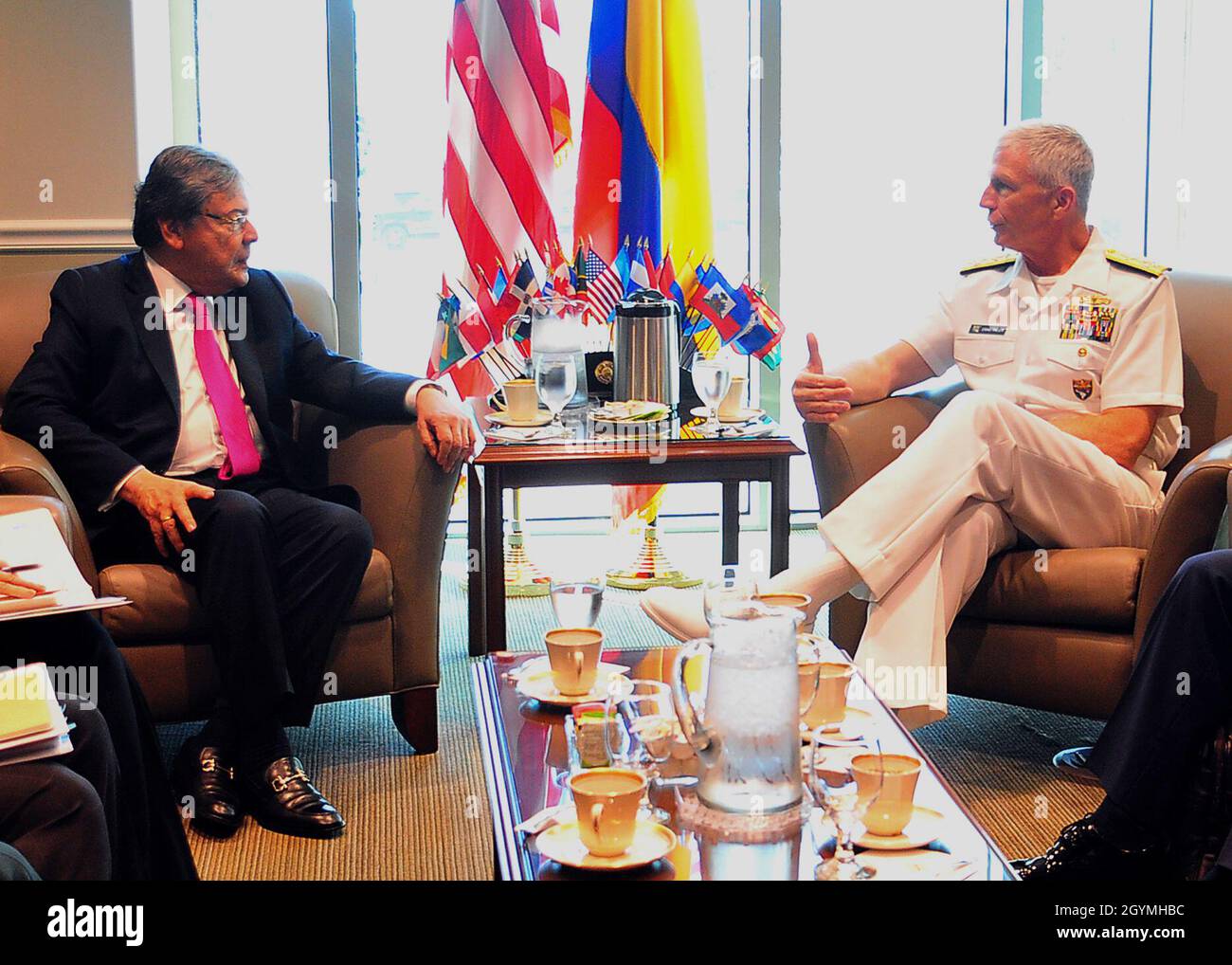 MIAMI (Feb. 4, 2020) -- Colombia's Minister of Defense, Carlos Holmes ...