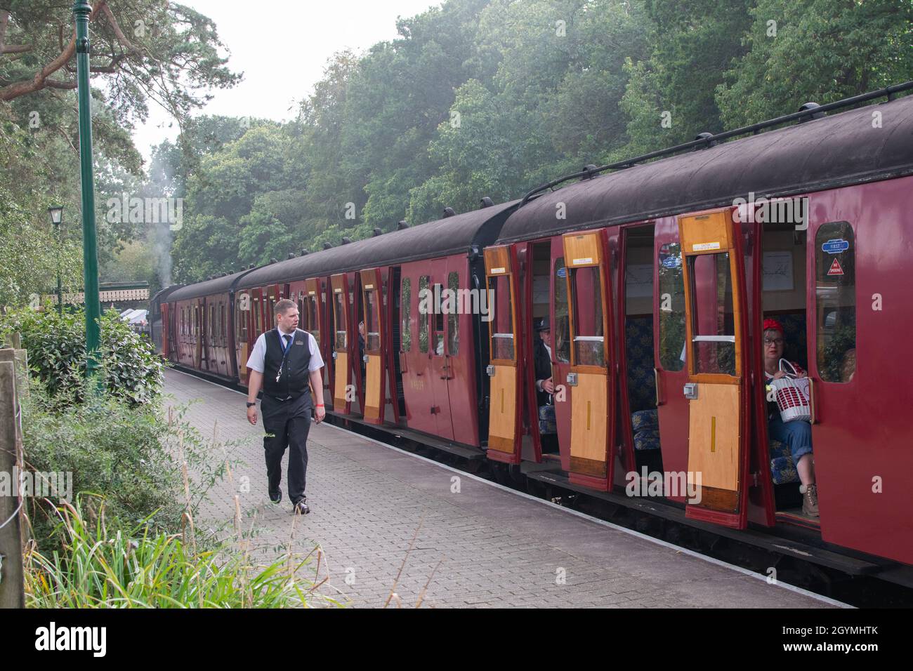 Old fashioned train conductor hi-res stock photography and images - Alamy