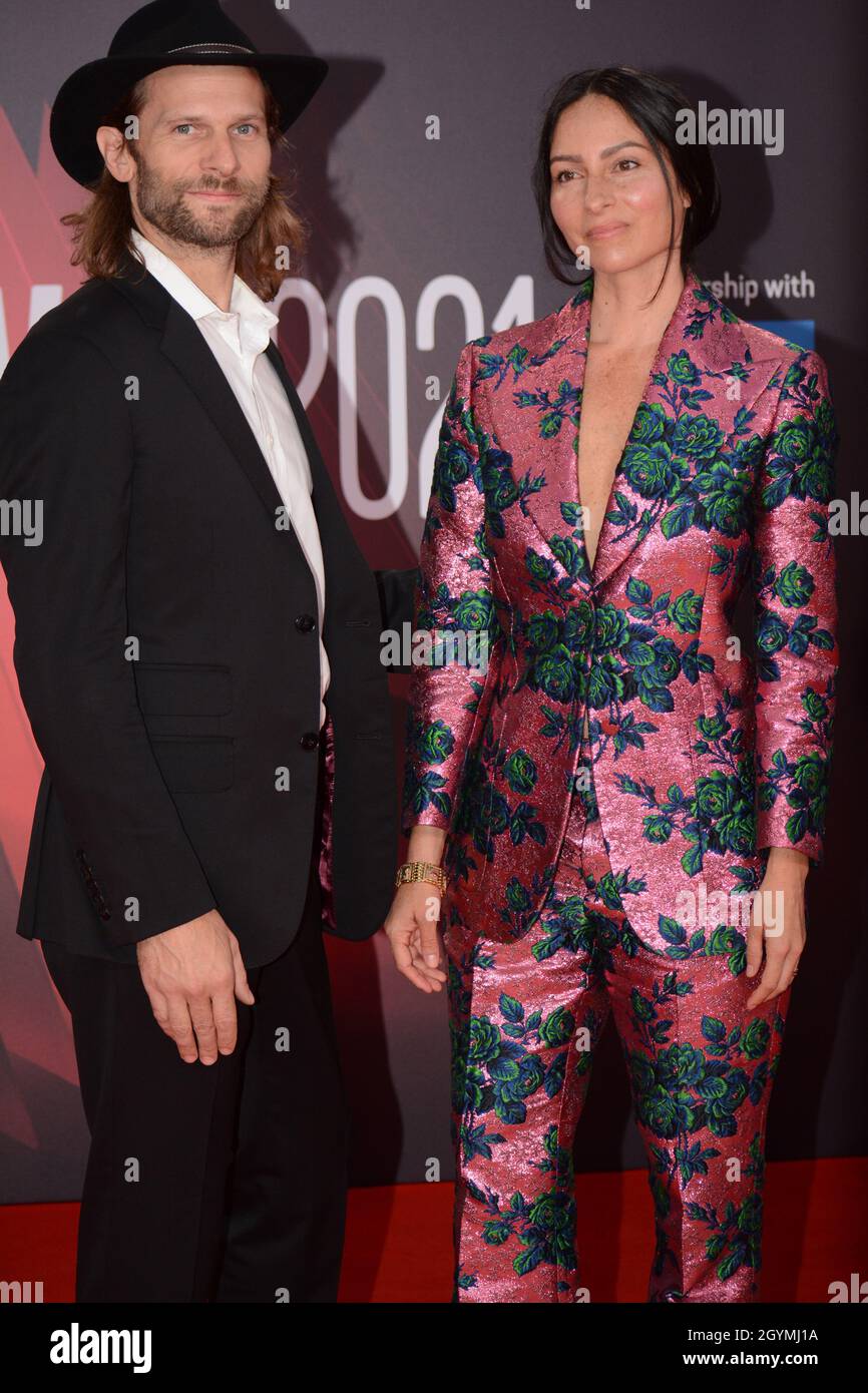 London, UK. 08th Oct, 2021. Gala Botero and Byron Broadbent arrives at ...