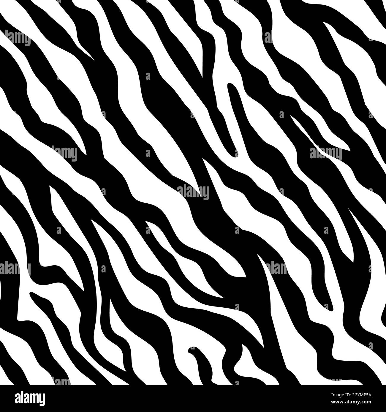Vector seamless zebra skin pattern. Animal print design for textile ...