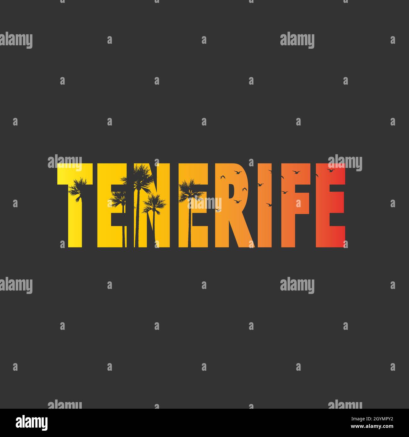color label with text Tenerife inside, illustration Stock Photo - Alamy