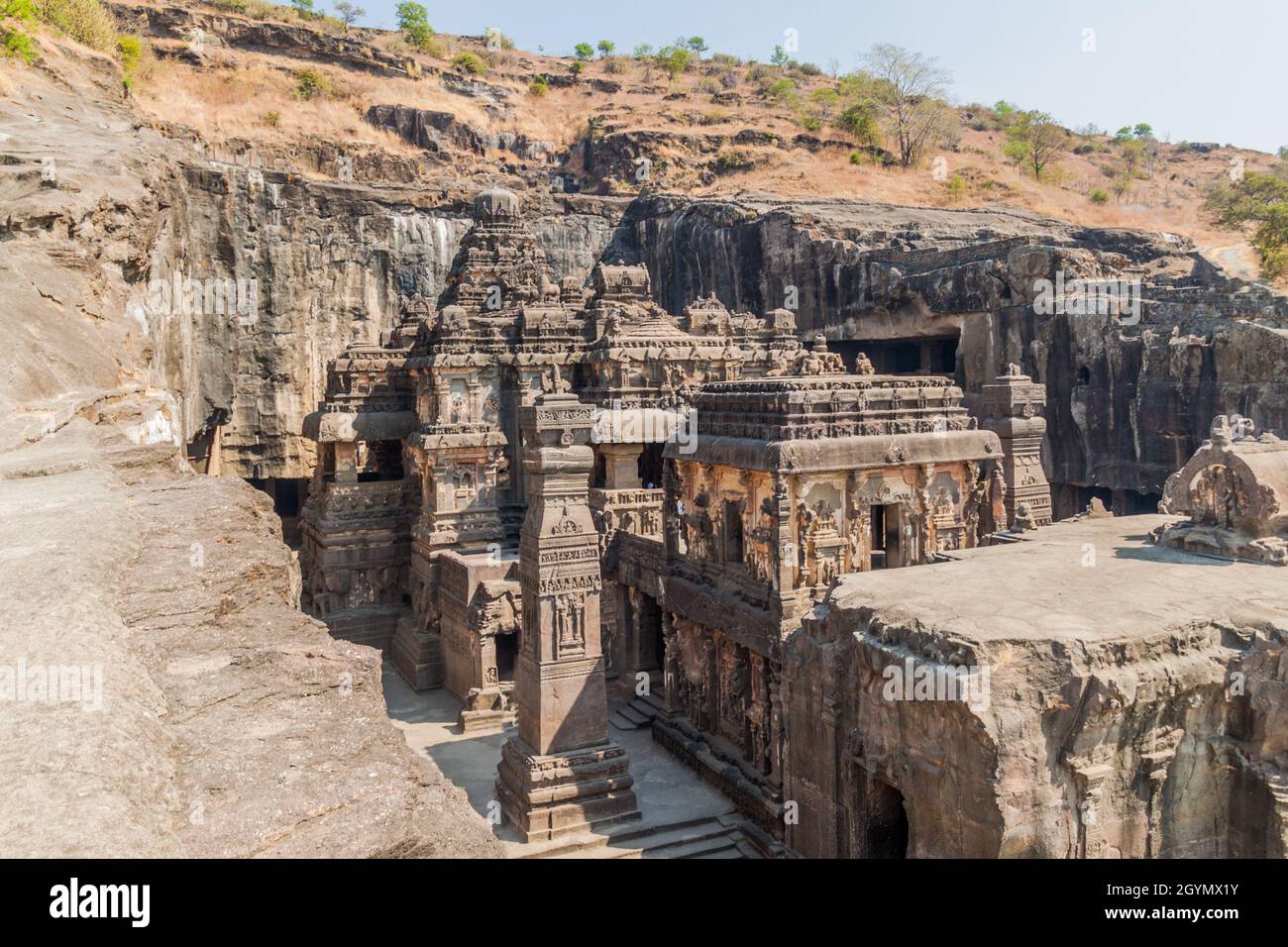 Kailasa Temple in Ellora, Maharasthra state, India Stock Photo - Alamy