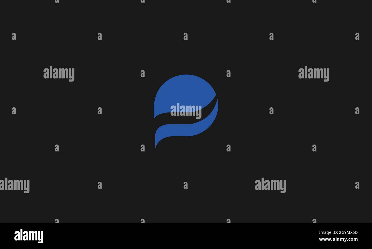 LETTER P LOGO DESIGN WITH NEGATIVE SPACE EFFECT FOR ILLUSTRATION USE ...