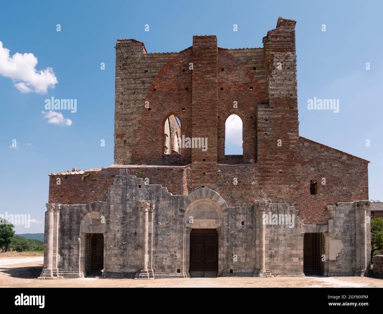 Abbey of Saint Galgano or Abbazia di San Galgano Church Ruin Entrance ...