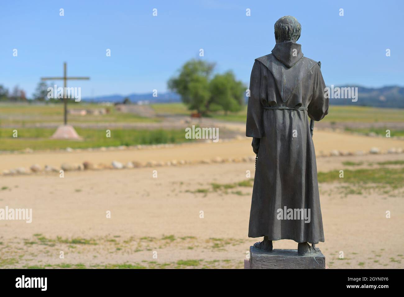 The historic Mission San Antonio de Padua founded in 1771, near Jolon ...