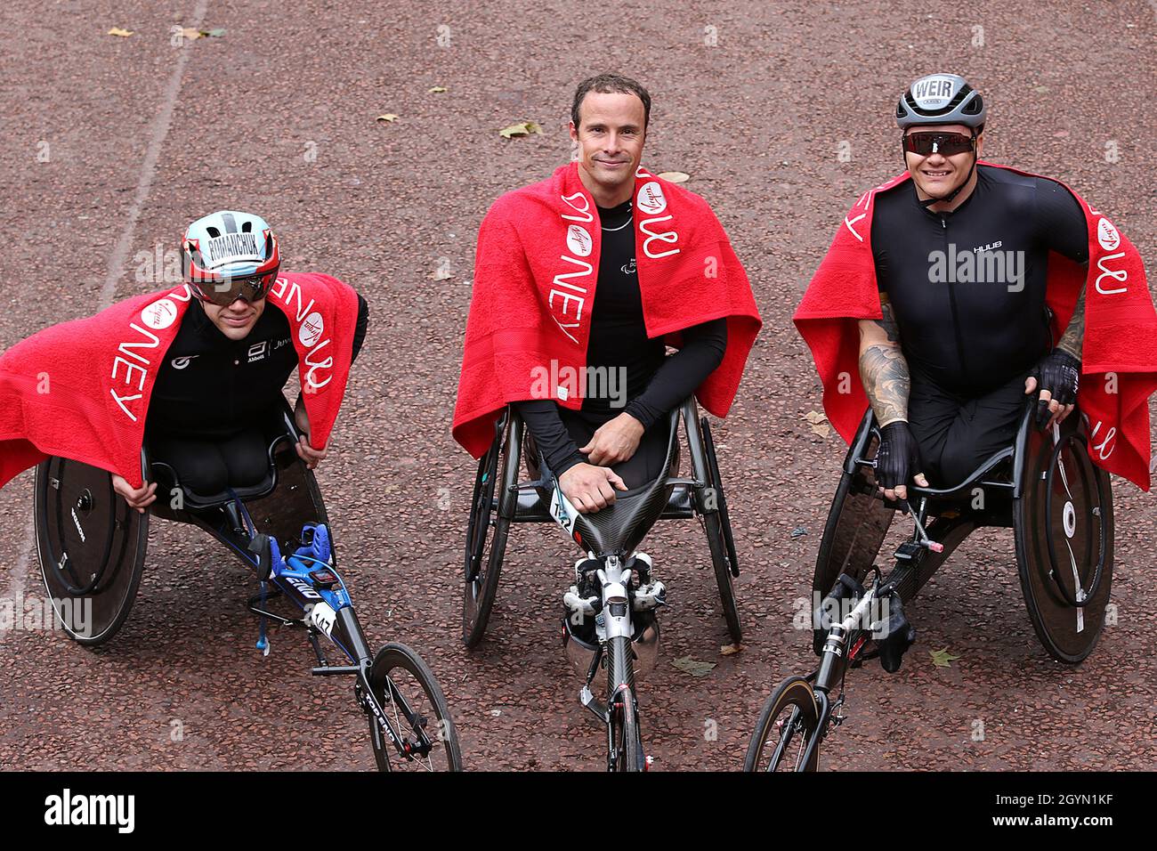 (L to R) Daniel Romanchuk (USA) 2nd, Marcel Hug (Switzerland) 1st ...