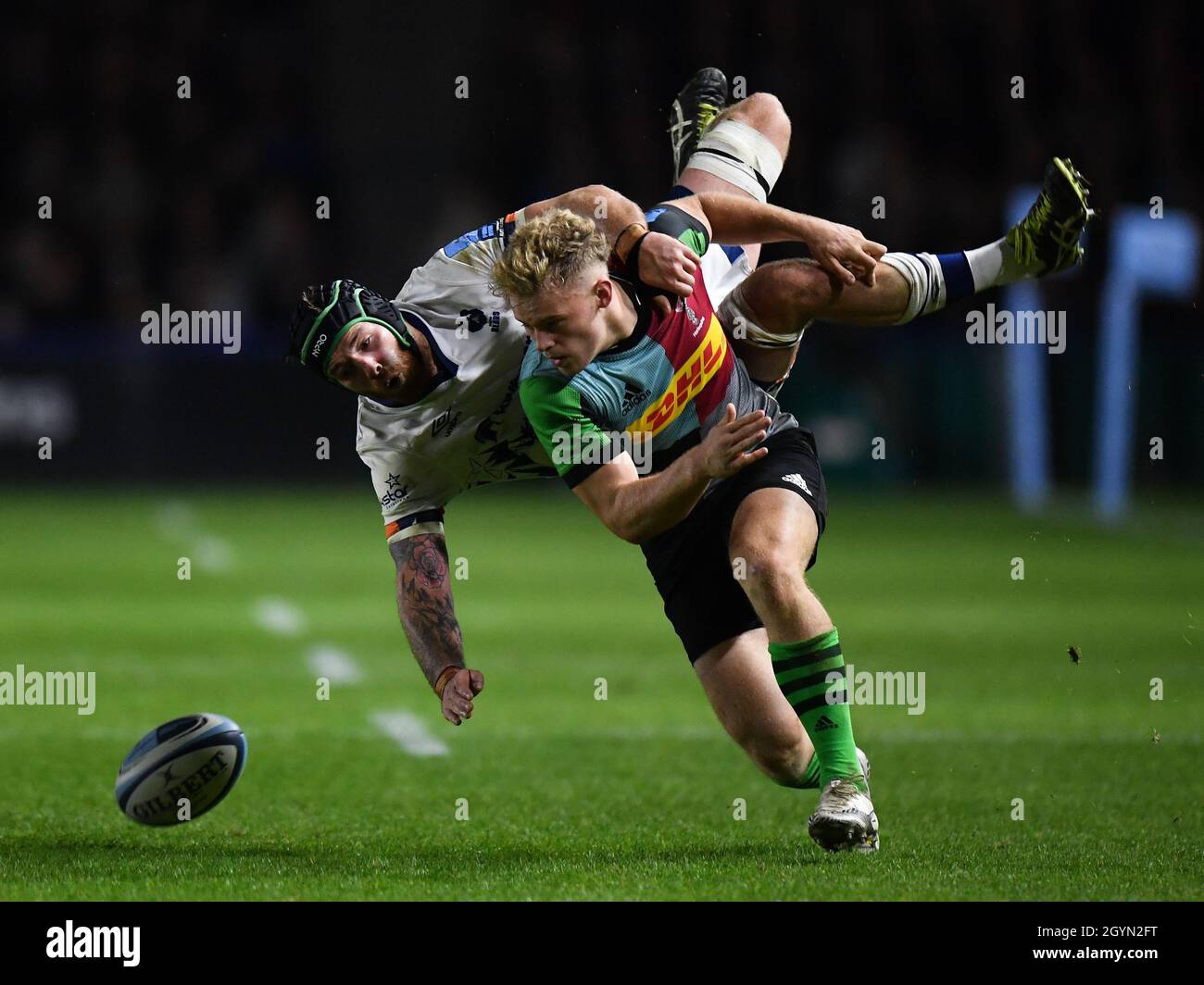 Twickenham Stoop Stadium, UK, UK. 8th October, 2021. Bristol Bears ...