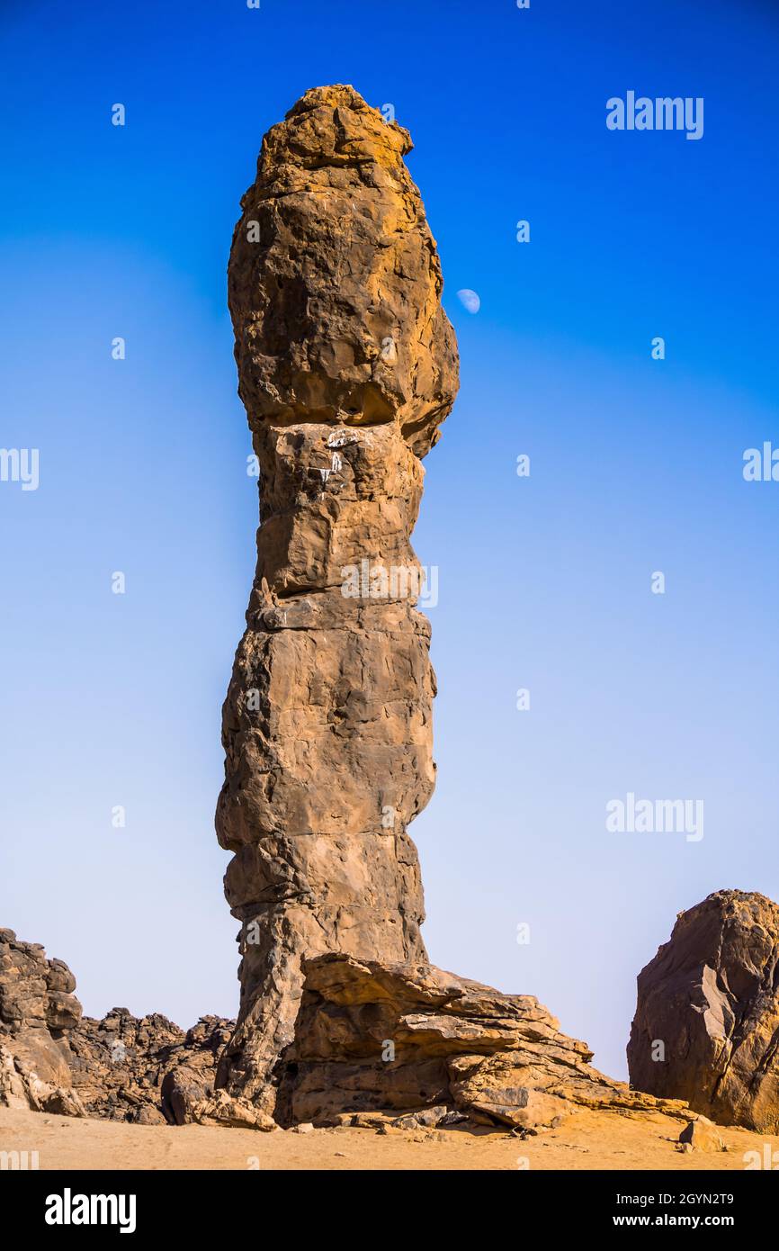 Amazing Rock Formation due to wind in desert of Saudi Arabia Stock ...