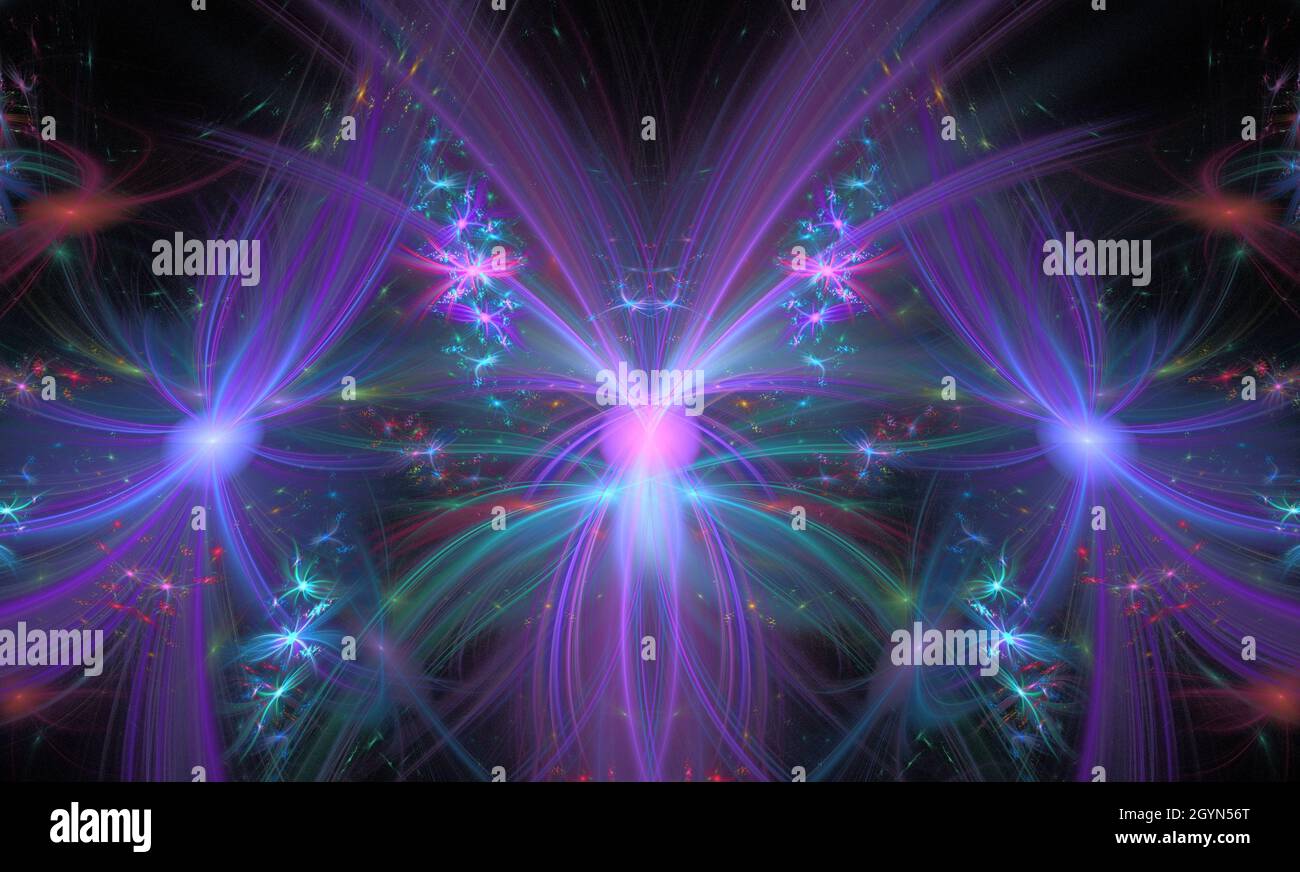 Deep and full of colors illustration with many shapes and details Stock ...