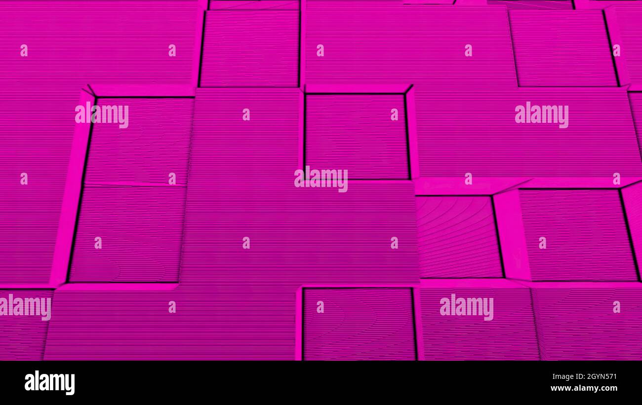 Abstract Cubes Background Random Motion Loopable Animation Pink Cubes