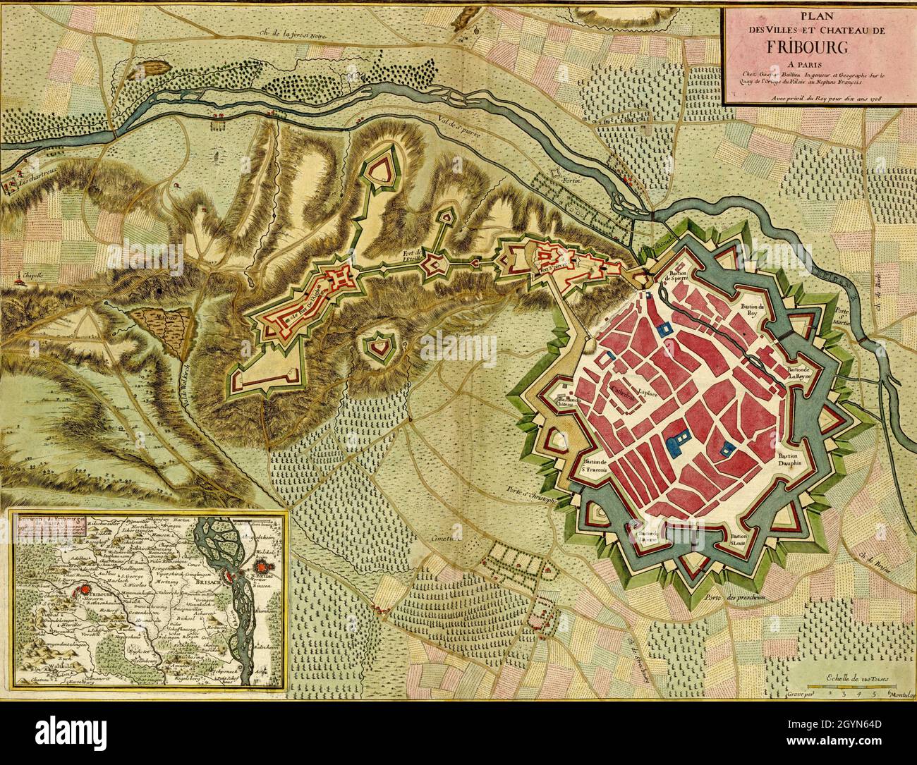 Closeup shot of vintage maps of the 18-19th century on an old rusty ...