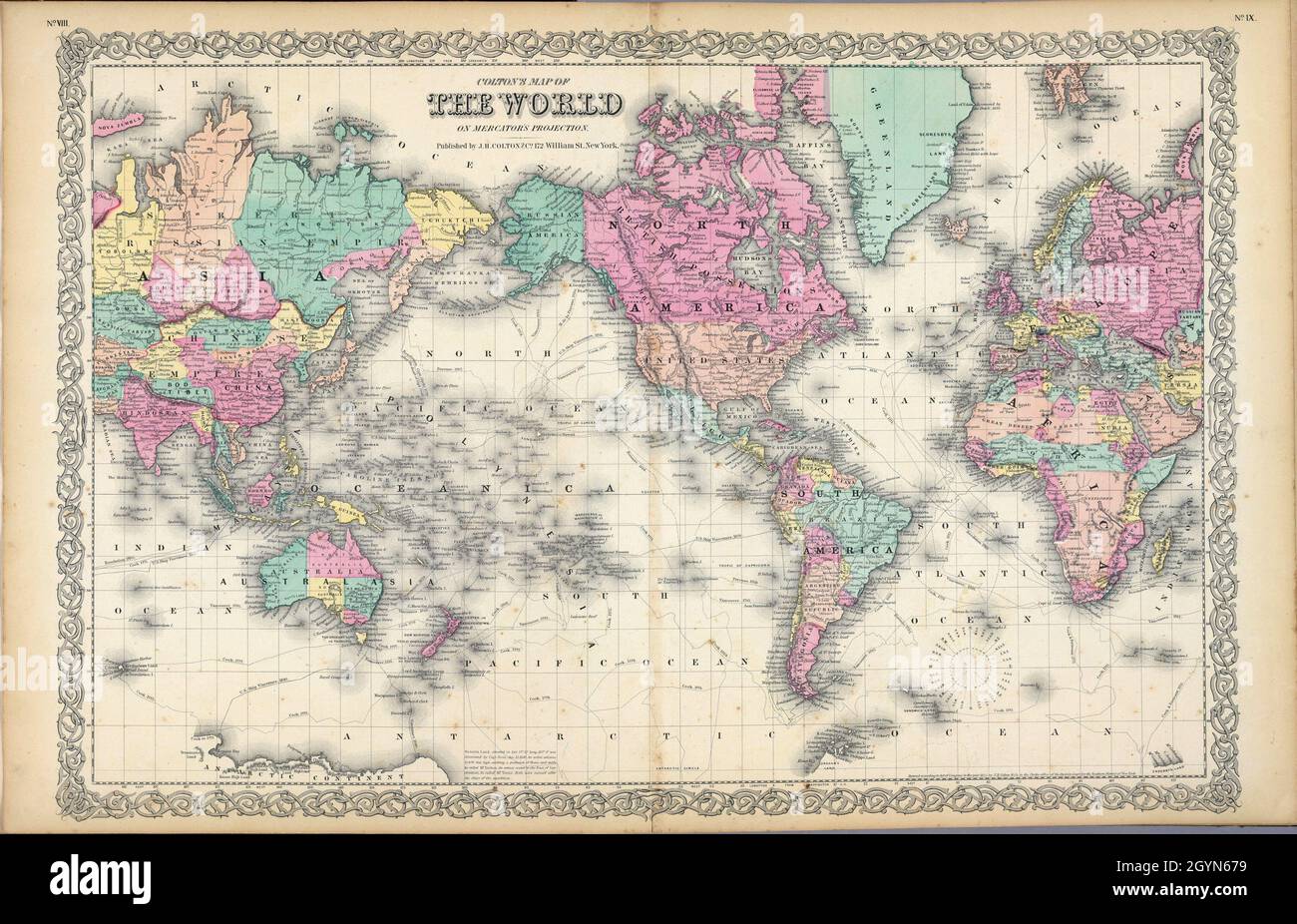 Closeup shot of vintage maps of the 18-19th century on an old rusty ...