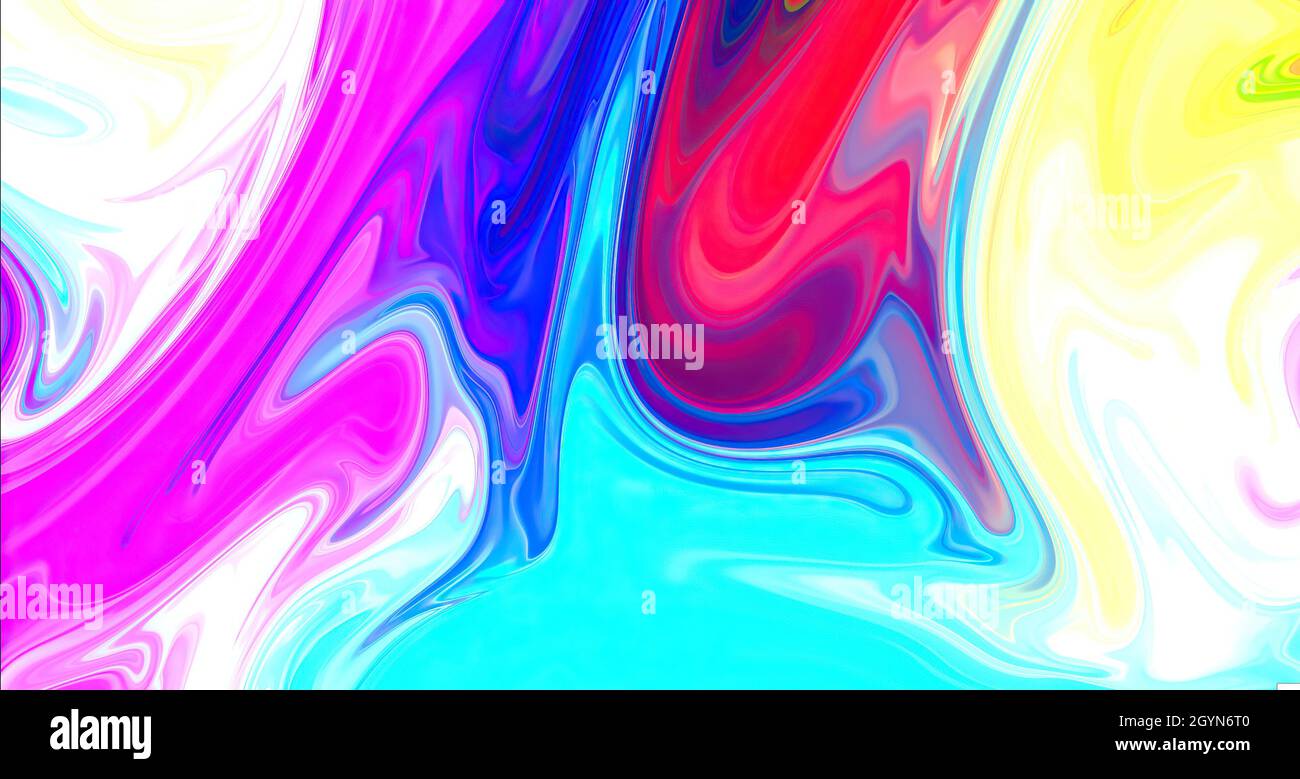 Colorful paint mix with gradient vivid colors Stock Photo - Alamy