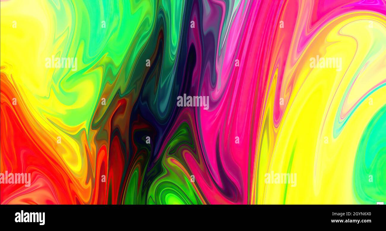 Colorful paint mix with gradient vivid colors Stock Photo - Alamy