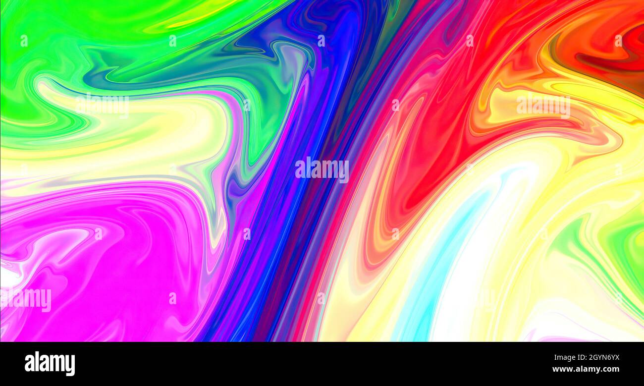 Colorful paint mix with gradient vivid colors Stock Photo - Alamy