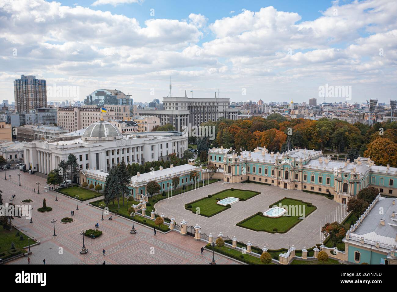 Kyiv, Ukraine - October 6, 2021: Mariinskyi Palace - the official ...