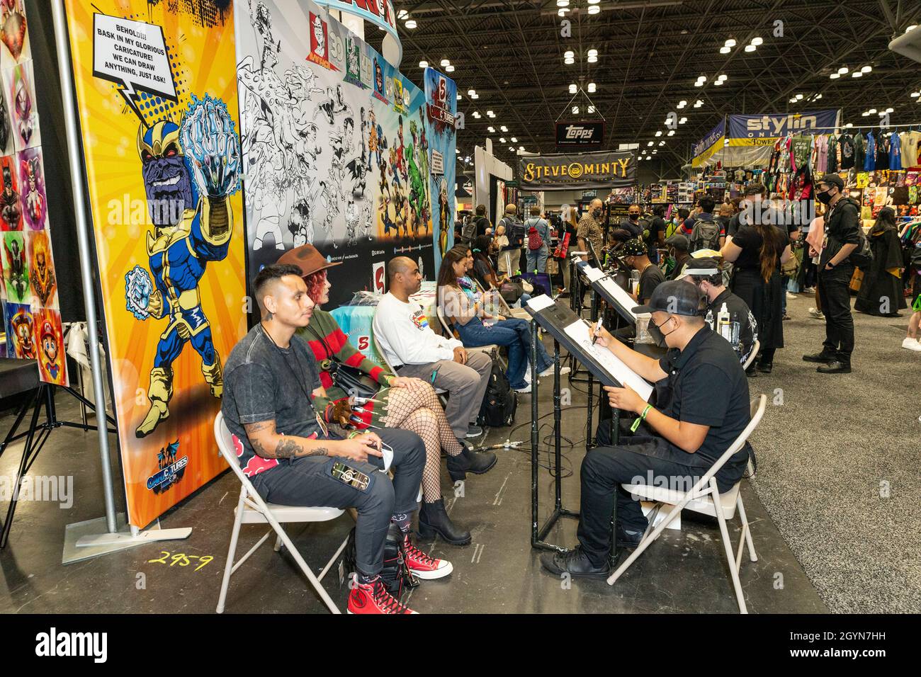 New York, NY - October 8, 2021: Atmosphere during the second day of the ...