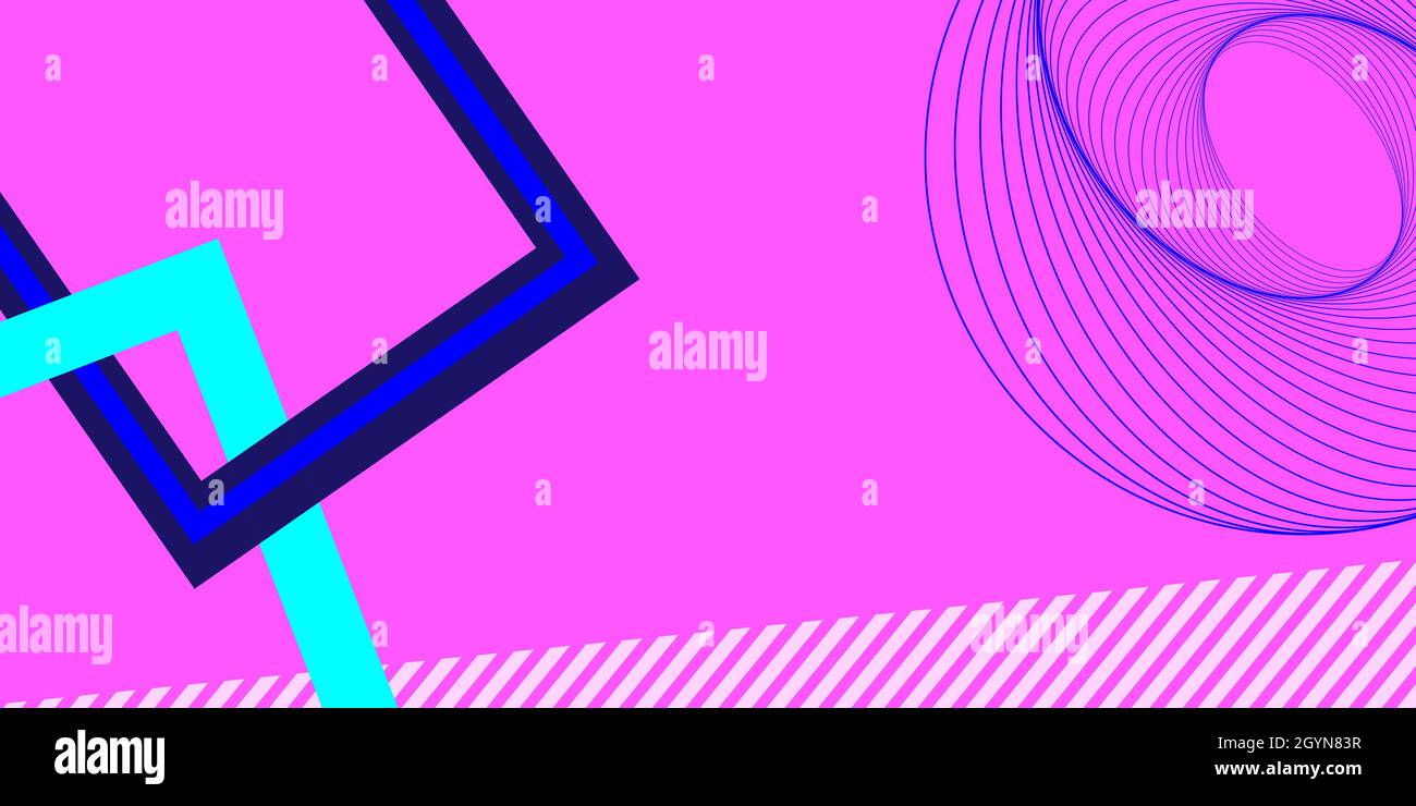 Illustrated pink background with some symbols drawn on it Stock Photo ...