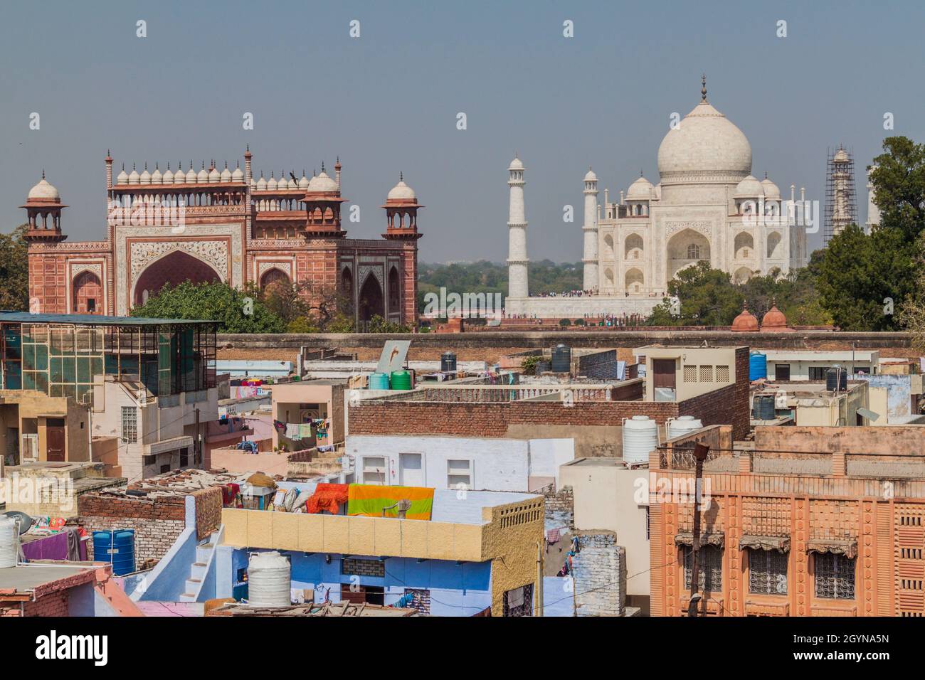 View of Taj Mahal in Agra, India Stock Photo - Alamy