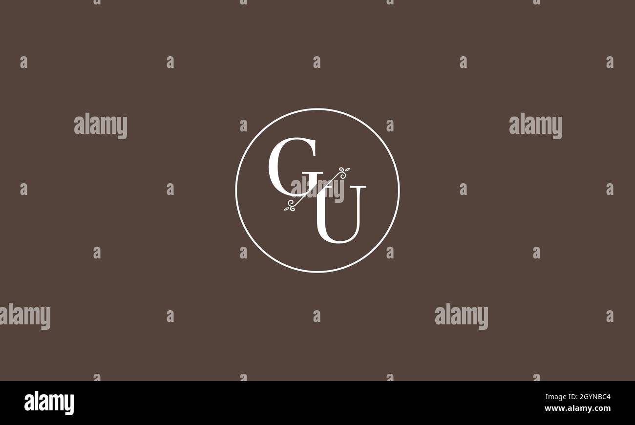 Gu logo design hi-res stock photography and images - Alamy