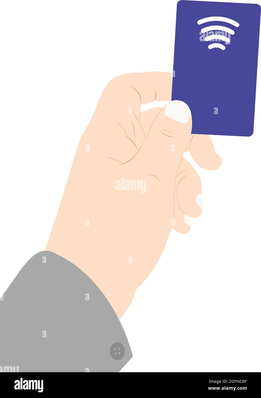 Contactless payment, credit card with hand, nfc vector illustration ... Contactless payment, credit card with hand, nfc vector illustration ...