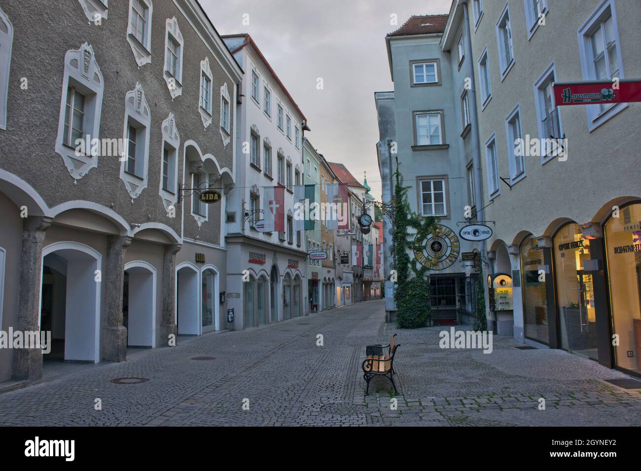 Steyr, Old city street view, Austria, Europe Stock Photo - Alamy