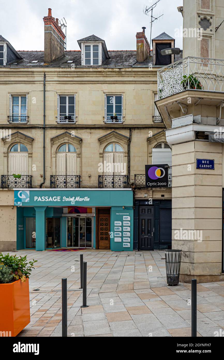 SABLE, FRANCE - Jul 22, 2021: A famous OPTIC 2000 brand front store ...