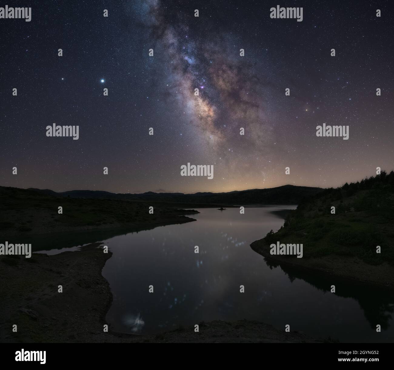 Astrophotography milky way galaxy core hi-res stock photography and ...