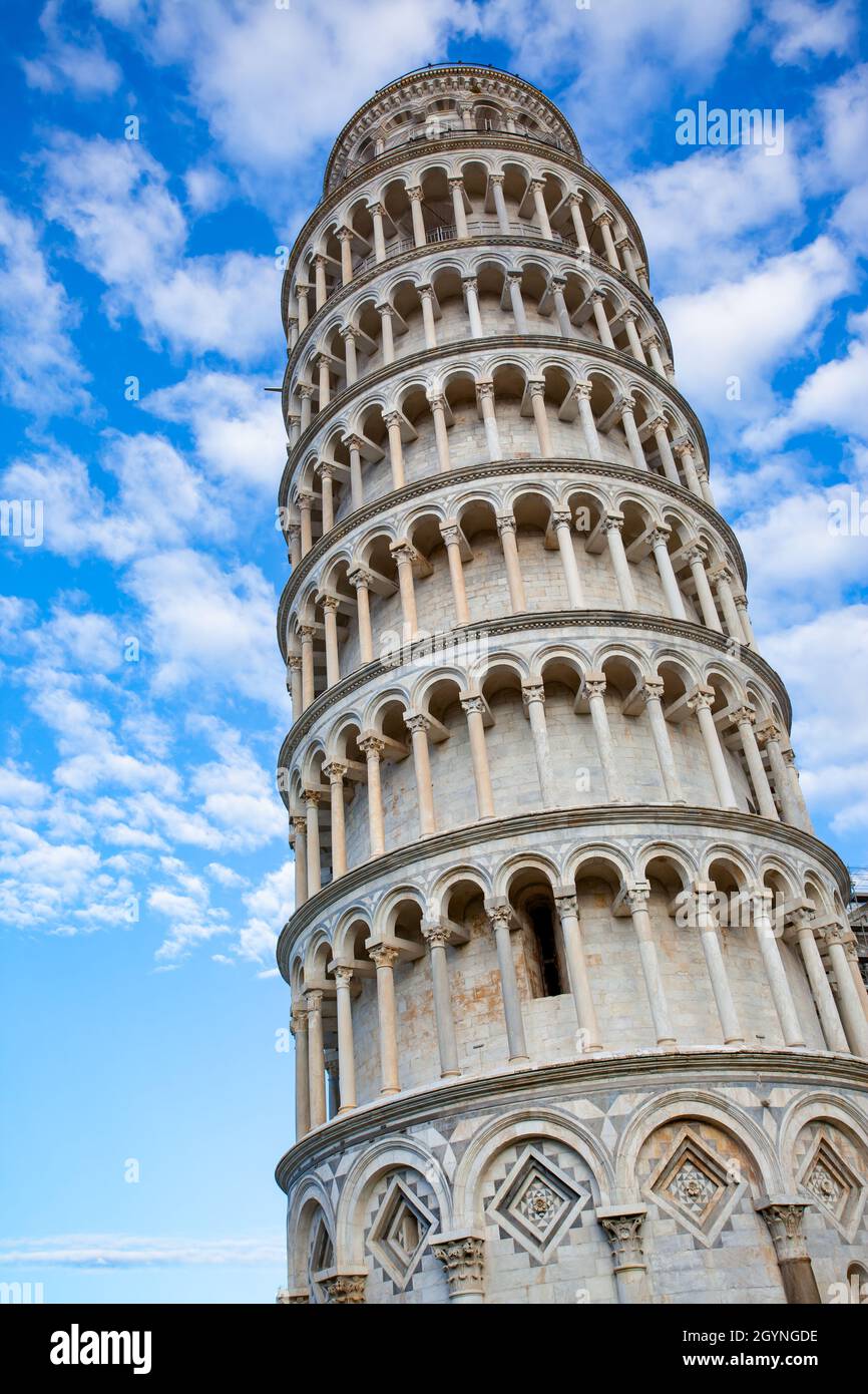 Leaning Tower of Pisa, Italy. Italian landmark Stock Photo - Alamy