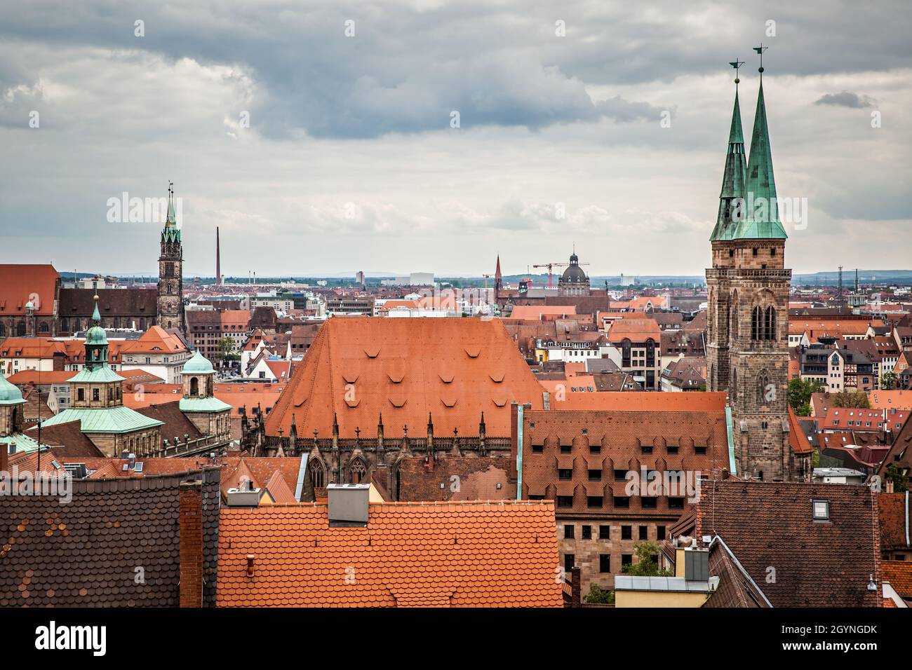 Historical Old Town in Nuremberg, Germany. Cityscape Stock Photo - Alamy
