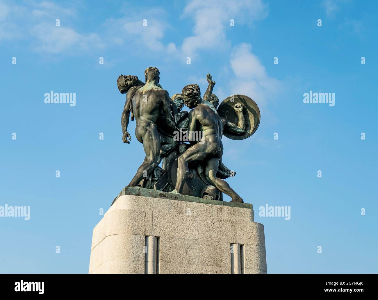 The Monument to the Fallen, sculpture in cast iron which commemorates ...