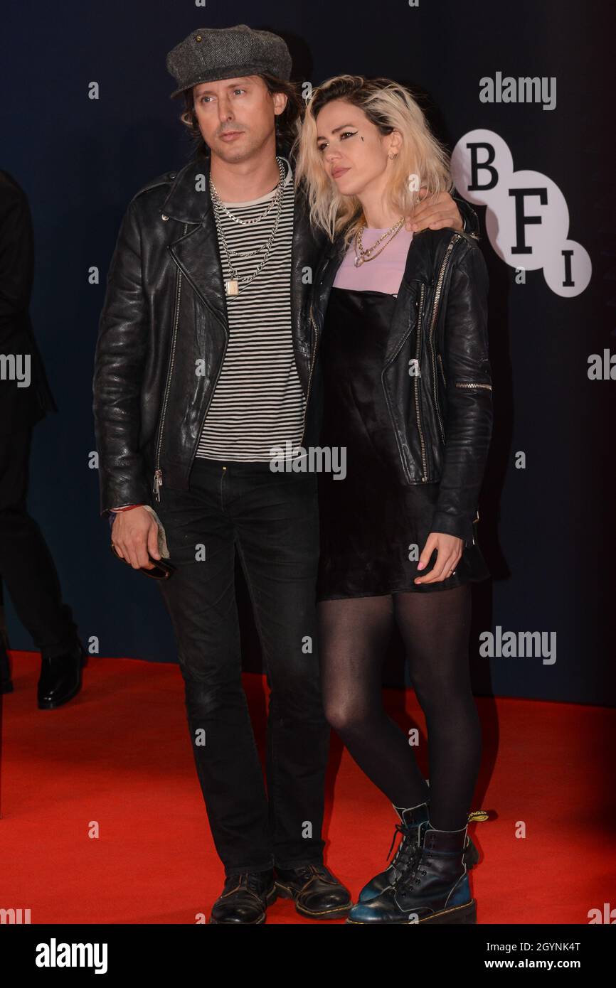 London, UK. 08th Oct, 2021. Carl Barat and girlfriend arrives at The ...