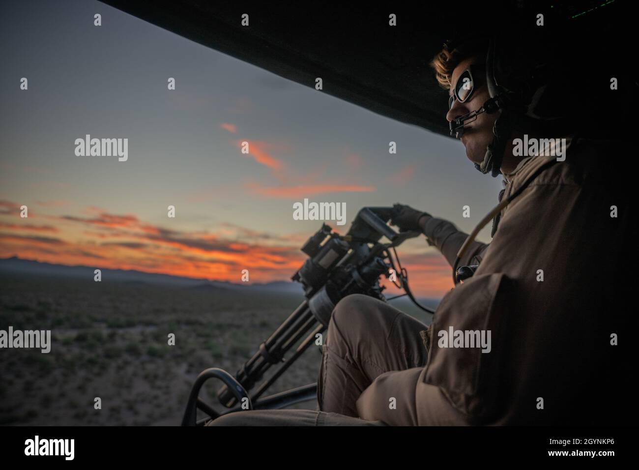 U.S. Marine Corps Cpl. Bryce Hubbard, a UH-1Y crew chief, from Sullivan ...