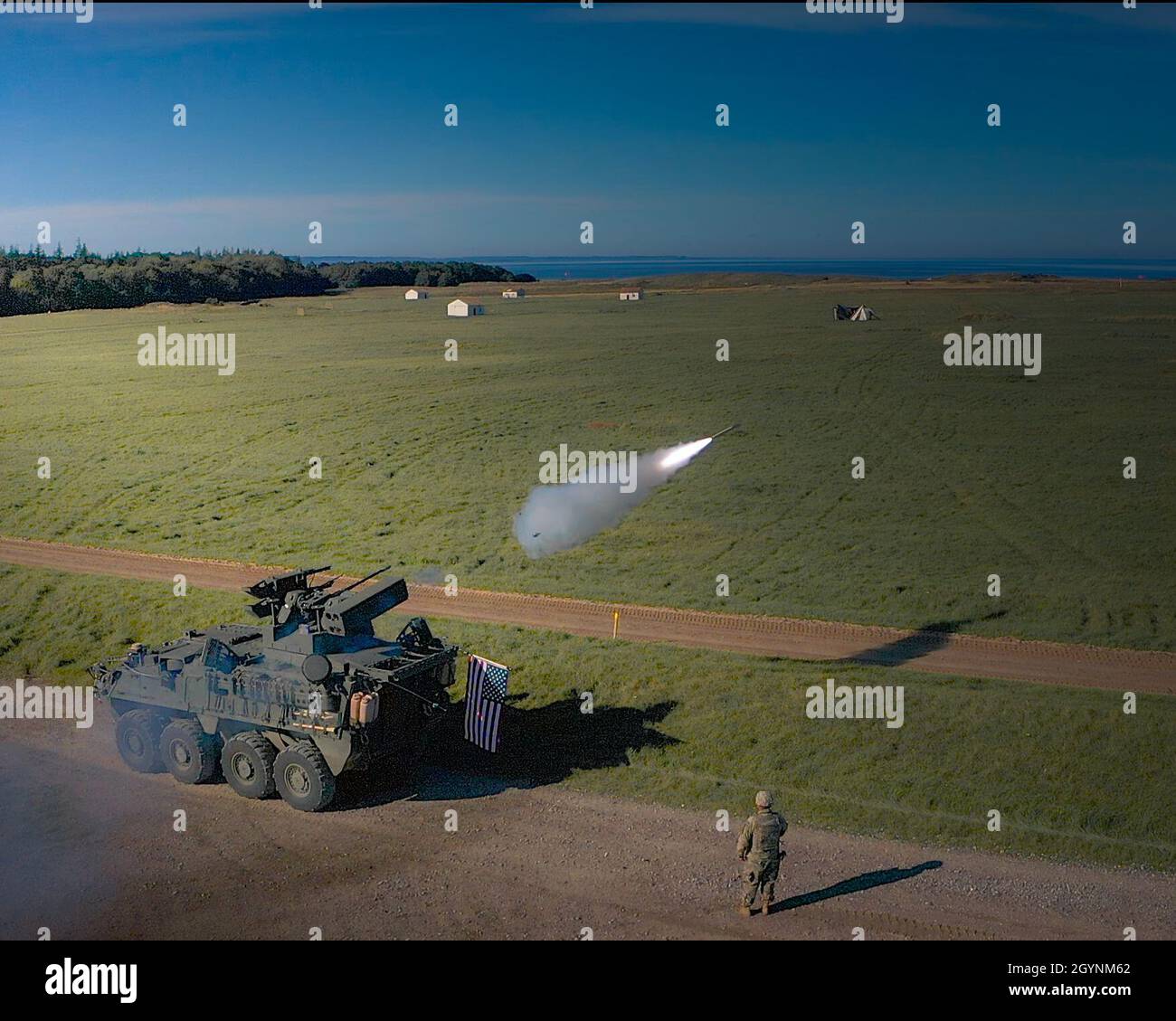 A Stinger missile launches from the new Maneuver Short Range Air ...