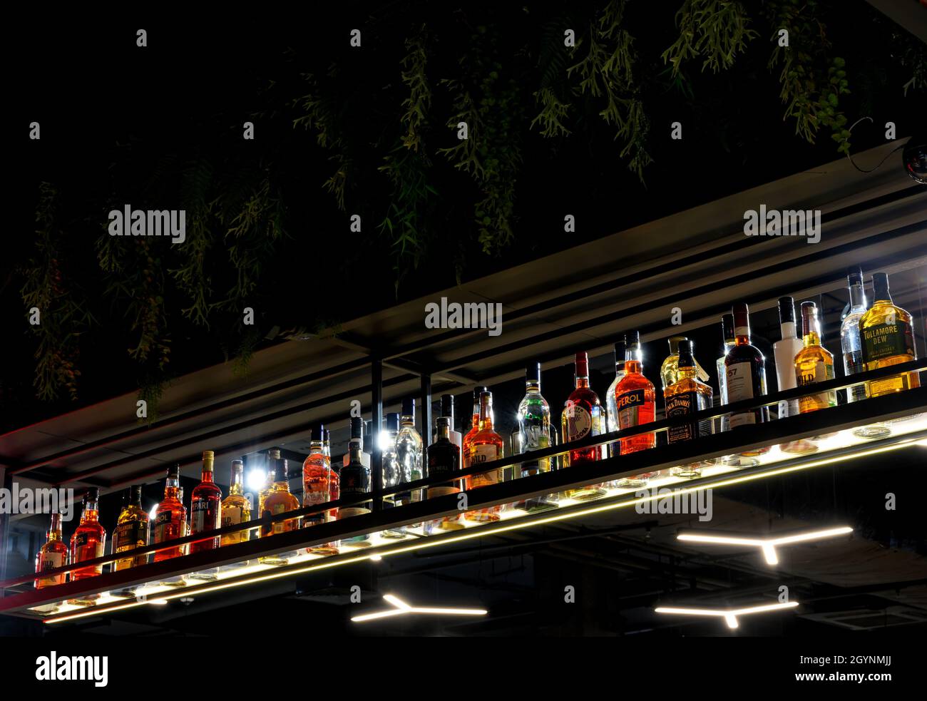Spirit bottles garden hi-res stock photography and images - Alamy