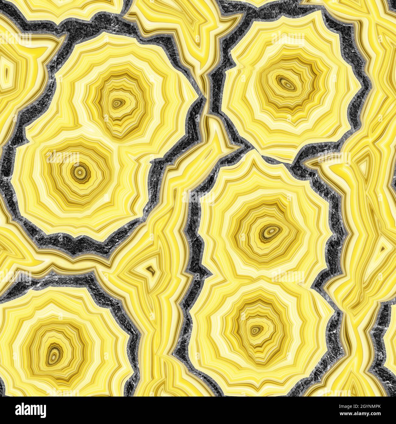 Seamless banded agate geode marble rock with gray stone edge surface ...