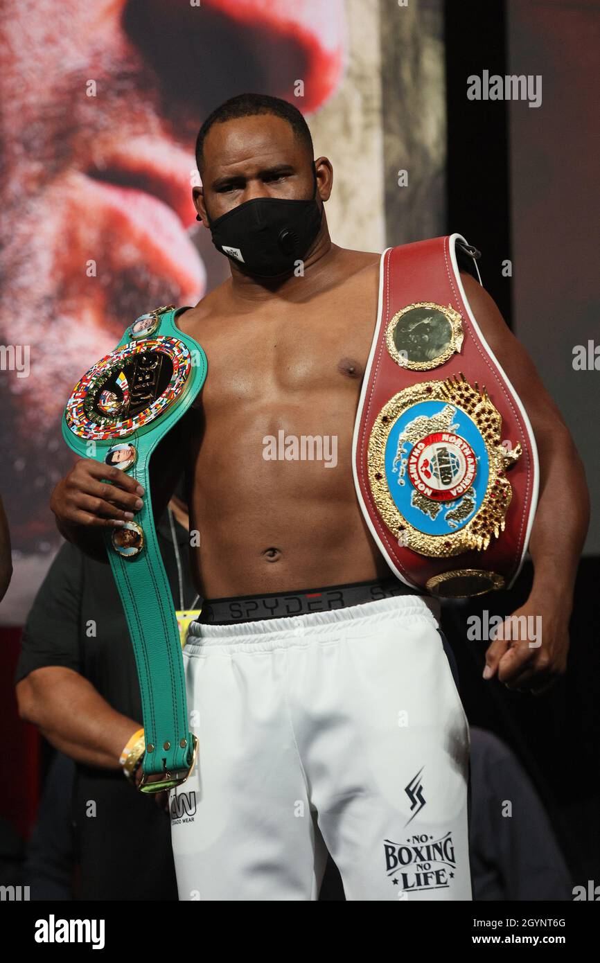 Las Vegas, USA. 08th Oct, 2021. Frank Sanchez, NABO and WBC Continental ...