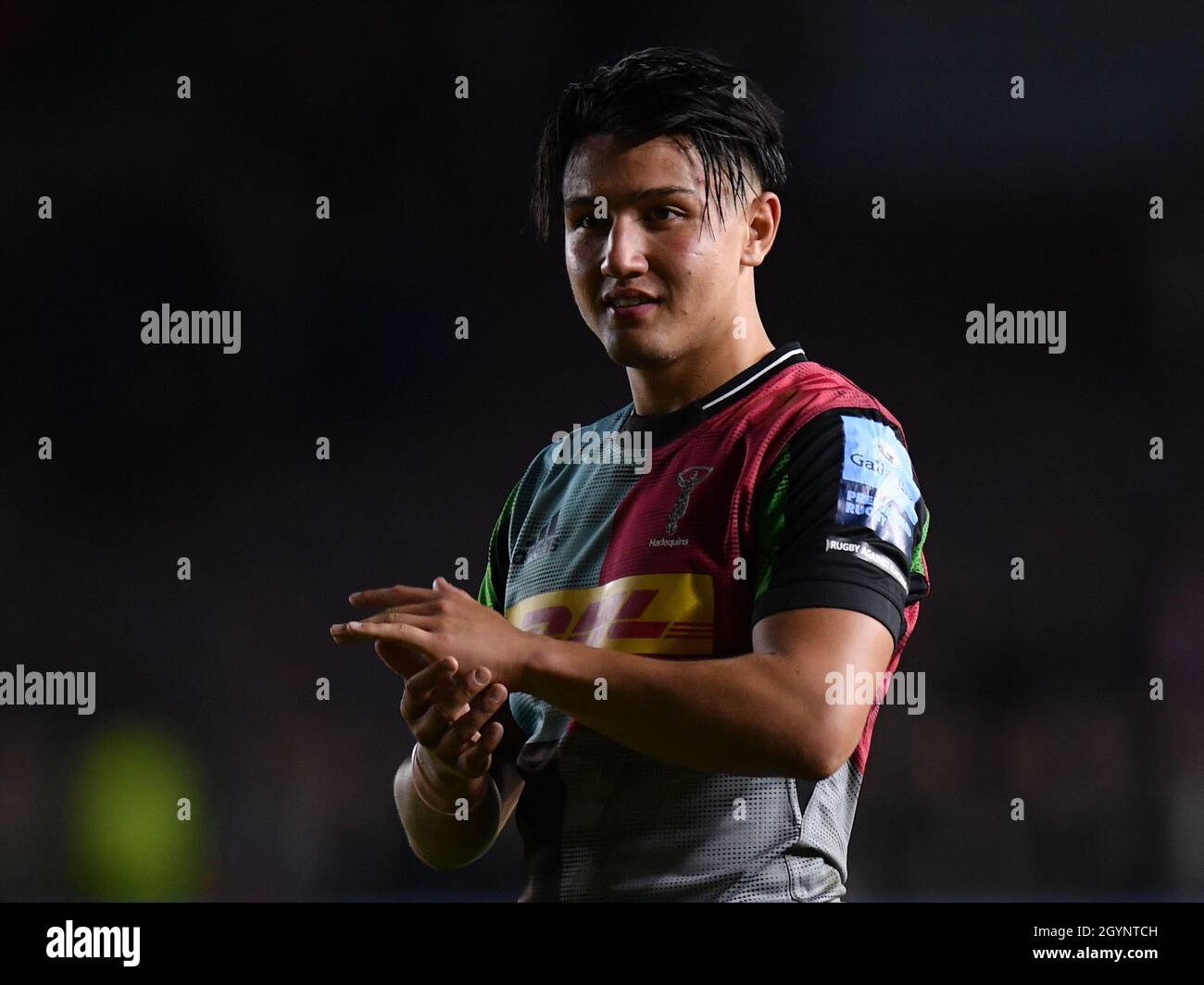 Twickenham Stoop Stadium, UK, UK. 8th October, 2021. Harlequins' Marcus ...