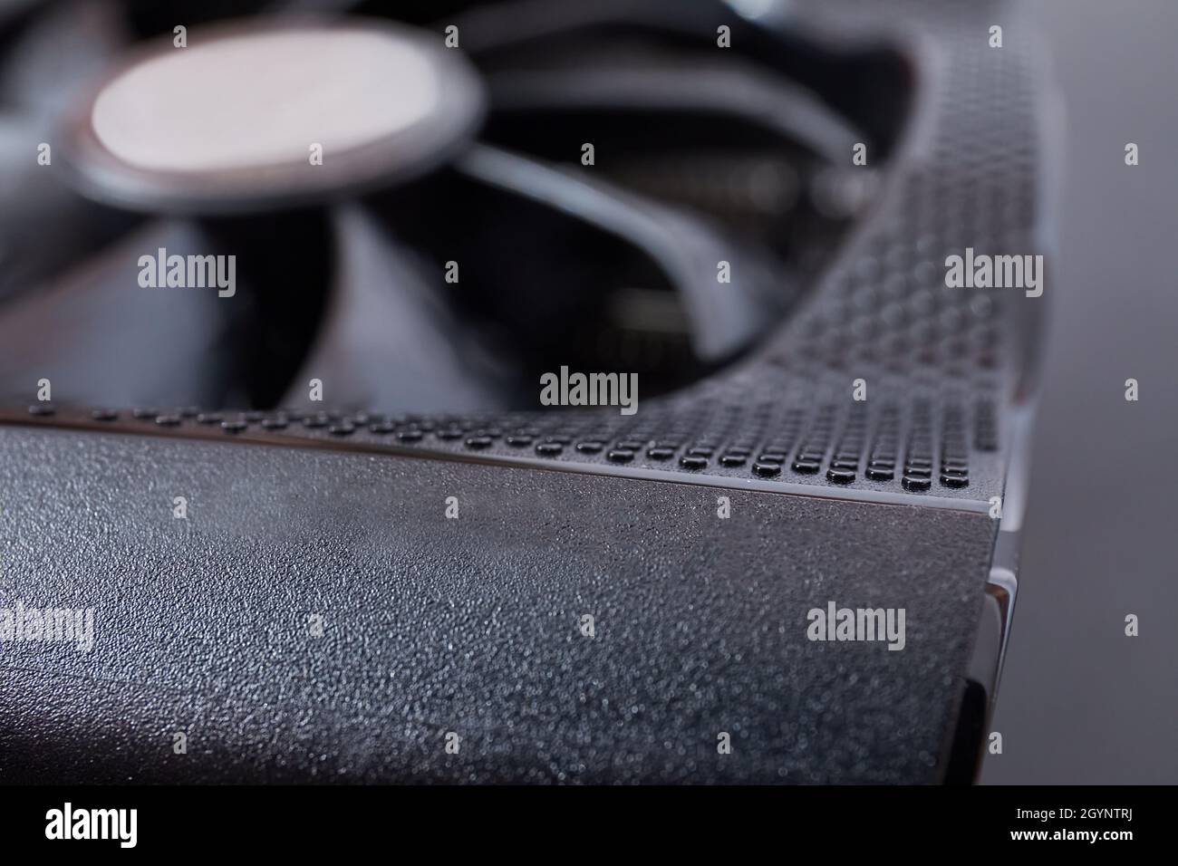 Computer graphics card on a desk Stock Photo - Alamy